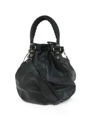 Balenciaga Leather Tote Bag - Black