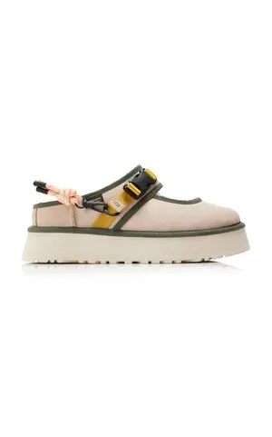 UGG Bea Sheepskin Platform Mary Jane Flats - Multi