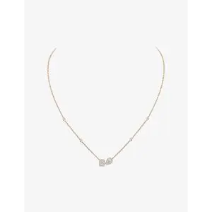 Messika My Twin 18ct Gold And Diamond Necklace - Pink