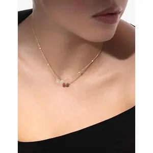 Messika My Twin 18ct Gold And Diamond Necklace - Pink