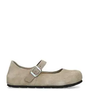 BIRKENSTOCK Suede Mantova Mary Jane Sandals - Brown