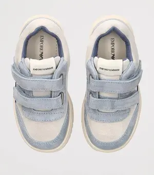 Giorgio Armani Suede Velcro City Sneakers