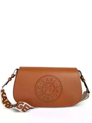 Karl Lagerfeld K/circle Perforated Shoulder Bag