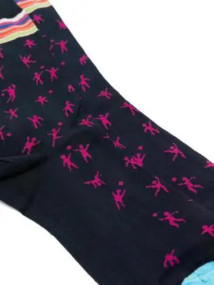 Paul Smith Nathan Games Pattern Crew Socks