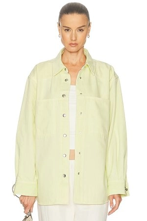 AGOLDE Laria Shirt - Lemon Zest