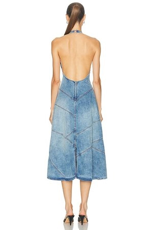 EB DENIM Delphi Pieced Halter Dress