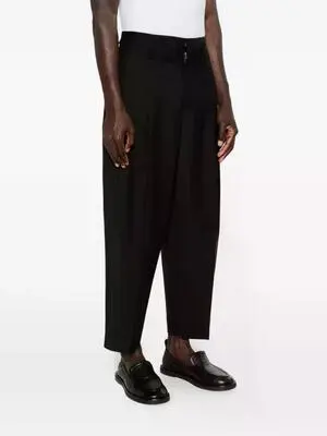 JIL SANDER Pleated Cropped Trousers