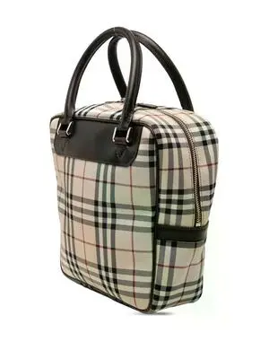 Burberry House Check Canvas Handbag