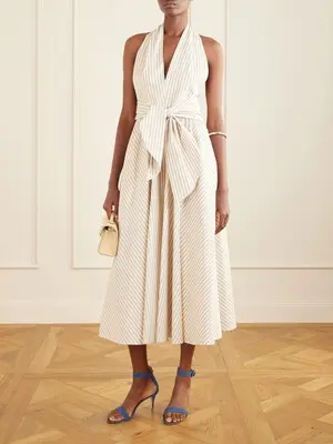 GIANVITO ROSSI Portofino 70 Buckled Denim Sandals