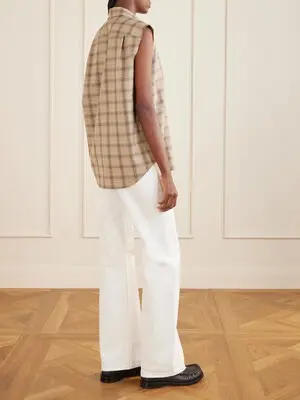 Acne Studios Sleeveless Checked Wool Shirt - Multi