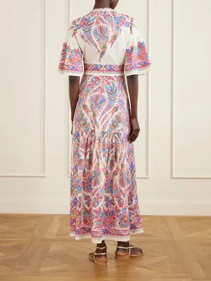 Etro Printed Cotton-poplin Maxi Dress