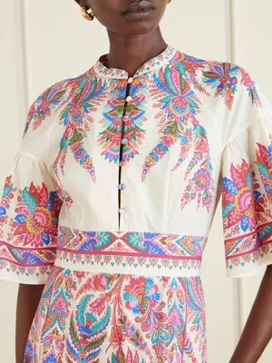 Etro Printed Cotton-poplin Maxi Dress