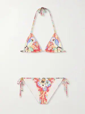 Etro Paisley-print Triangle Bikini - Multi