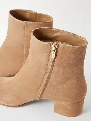 GIANVITO ROSSI Joelle 45 Suede Ankle Boots