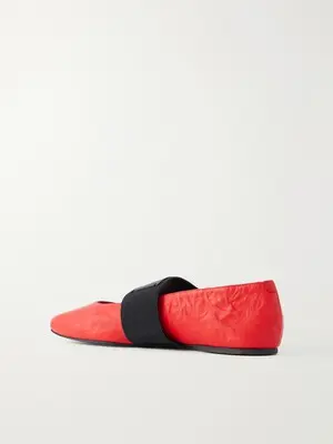 Givenchy Sliced Square' Leather Ballerina Flats
