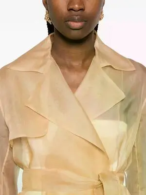 Antonelli Firenze Belted Sheer Coat