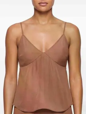 Kiki De Montparnasse La Plage Cami Silk V-neck Camisole