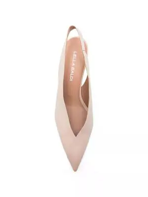 LELLA BALDI Pointed Toe Slingback Pumps