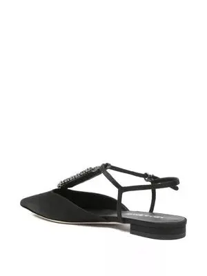 LELLA BALDI Embellished Flat Pumps