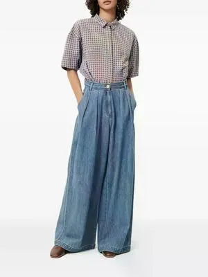 SESSUN Diegui Pleated Wide-leg Jeans
