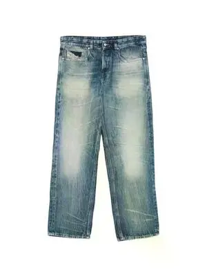 DIESEL® Logo-patch Distressed Denim Jeans