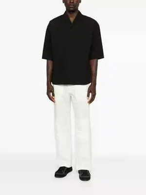 INDIVIDUAL SENTIMENTS Camp-collar Layered T-shirt