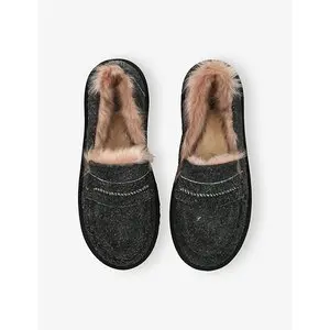 UGG Ellis Suede Loafers - Black