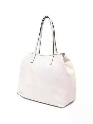 Guess Debossed Logo Tote Bag - Neutrals