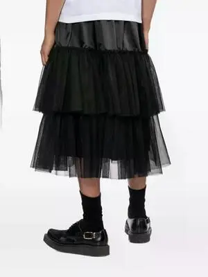 Comme Des Garçons Tiered Midi Skirt
