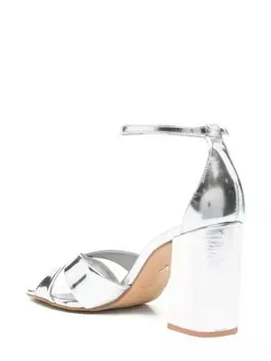 ANDREA CARRANO Crossover-strap Sandals - Silver