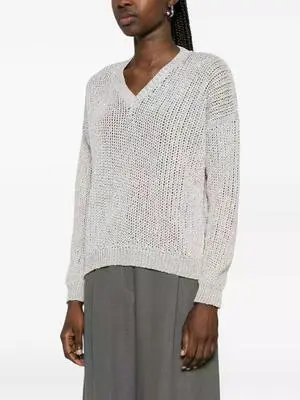 NEERA V-neck Knitted Sweater