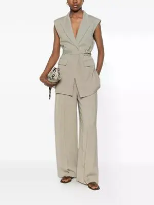 Sú Pleated Trousers - Neutrals