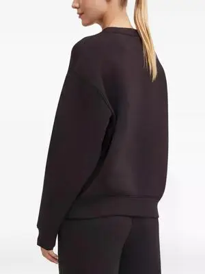 Guess Logo Embellished Crewneck Sweatshirt
