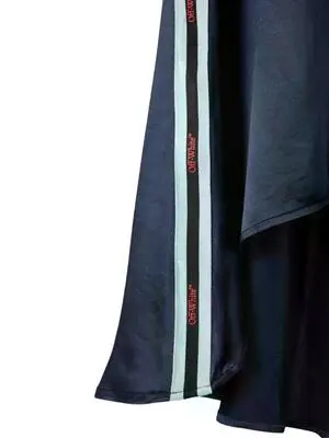 Off-White Satin Midi Dress