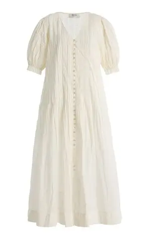 Sea Alberte Cotton Midi Dress - White