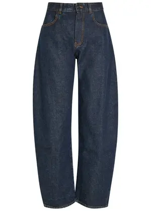Alaïa Barrel-leg Jeans - Denim