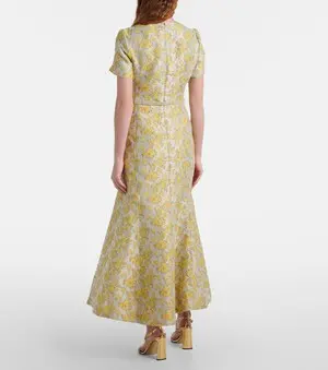 Simkhai Caraline Floral Jacquard Gown