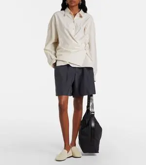 LEMAIRE Suede Slip-on Shoes - Beige