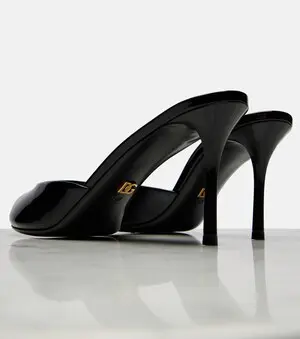 Dolce & Gabbana Keira Patent Leather Mules
