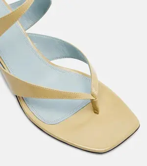 LEMAIRE Leather Thong Sandals - White