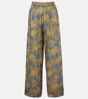 ERES Itinerant Cotton Voile Wide-leg Pants - Multicoloured