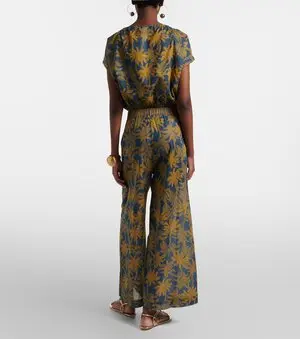 ERES Itinerant Cotton Voile Wide-leg Pants