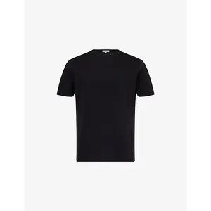 ARNE Essential Luxe Crewneck Stretch-cotton Blend T-shirt - Black
