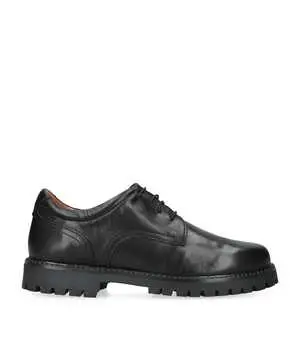 PAPOUELLI Leather Lace Up School Shoes
