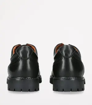 PAPOUELLI Leather Lace Up School Shoes