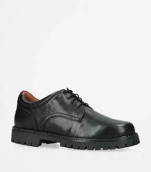 PAPOUELLI Leather Lace Up School Shoes