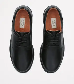 PAPOUELLI Leather Lace Up School Shoes