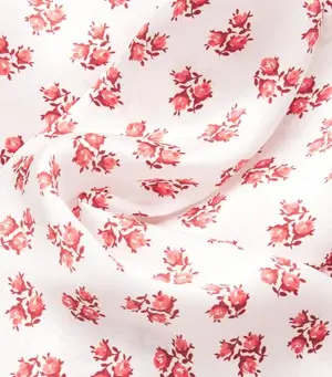 Maje Silk Floral Maxi Dress - Red