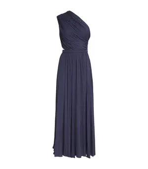 Maje One-shoulder Maxi Dress - Blue