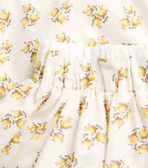 Maje Printed Button-front Mini Skirt - Yellow